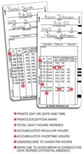Employee Time Clocks - Time Clock Cards