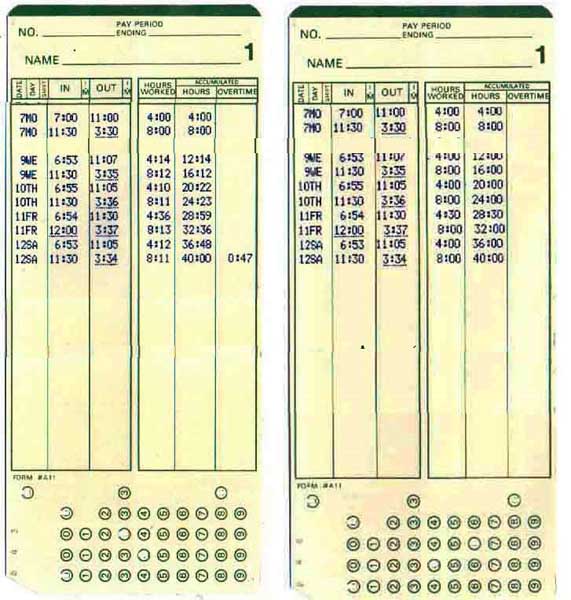 Employee Time Clocks - Amano MJR8000N 250 Employee Clock MJR8000N A094