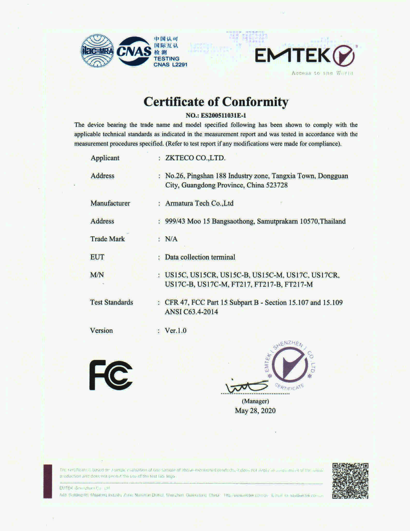 Employee Time Clocks - Amano Facial Recognition Time Clock System AFR ...