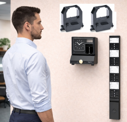 Employee Time Clocks - Amano PIX / TCX Purple Ribbon Cartridges (2-Pack ...