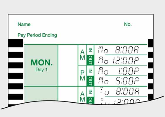 Employee Time Clocks - Lathem 2100HD Lathem electronic punch clock