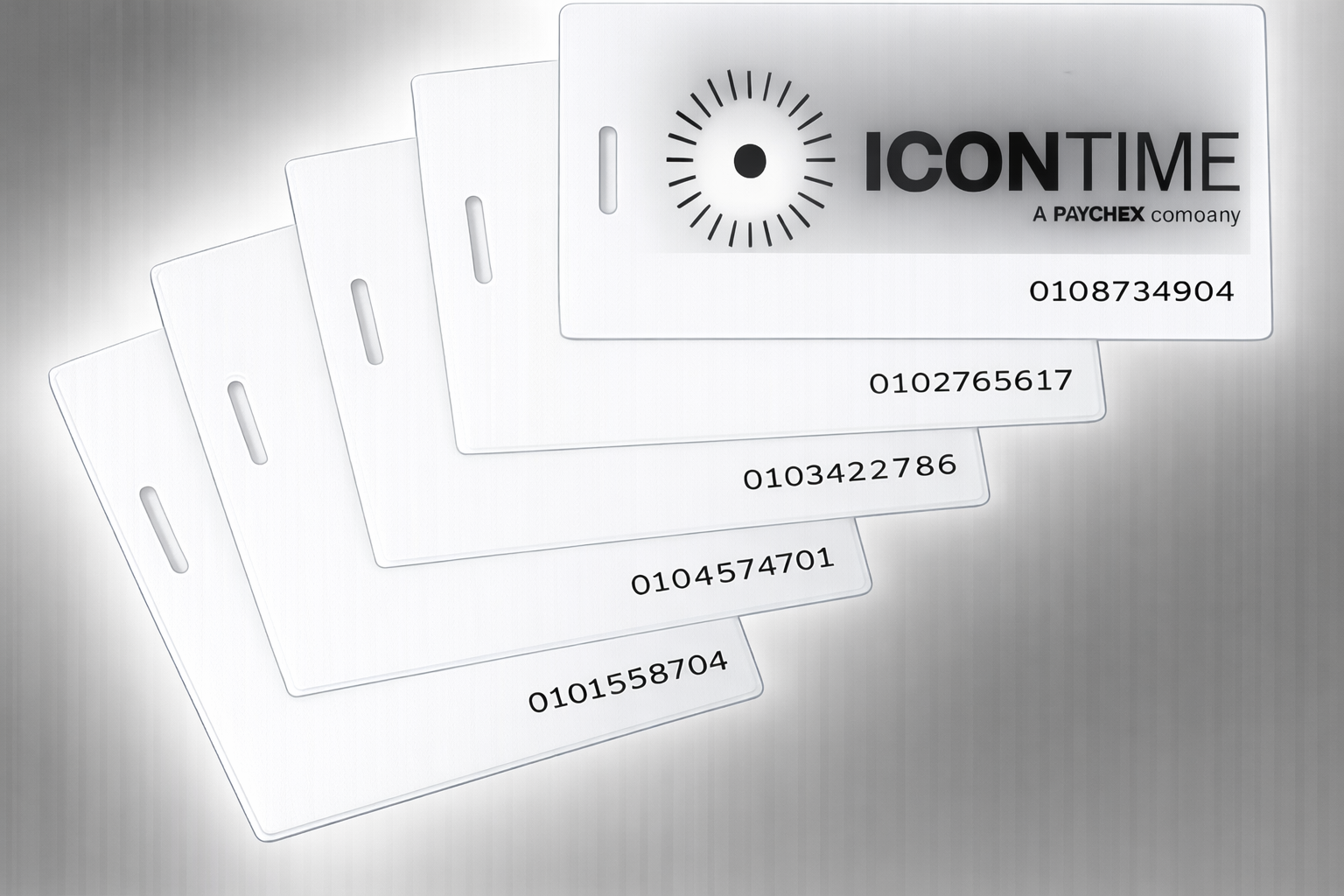 Employee Time Clocks - Slotted Proximity Badge Cards for Icon Systems ...