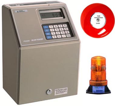 Employee Time Clocks - Amano MJR7000 100 Employee Clock MJR 7000 rugged ...